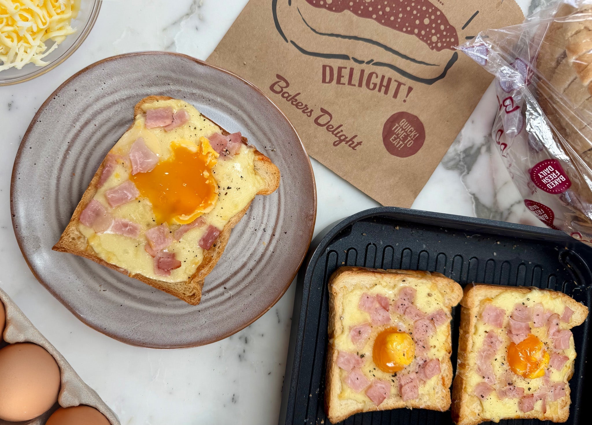 Air Fryer Bacon & Egg Boats Recipe – Bakers Delight