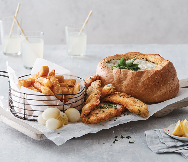 Fish & Chip Cob Loaf Recipe – Bakers Delight